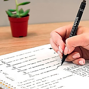 naixue Dry Erase Notepad - 6.3 X 9.53 Inch Leather Dry Erase Notepad Set - Erasable A5 Meeting Lapboard for Group Discussions