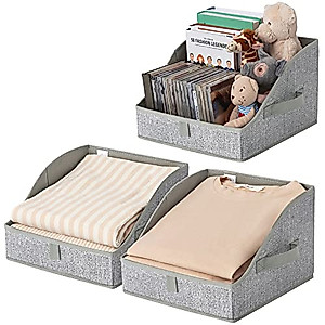 GRANNY SAYS Bundle of 3-Pack Trapezoid Closet Storage Bins & 3-Pack Trapezoid Storage Bins