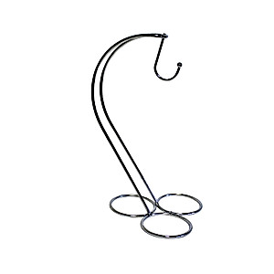 Dependable Industries inc. Essentials Silver Chrome Banana Tree Holder Ripen Fruit Evenly Prevents Bruising & Spoiling Kitchen Storage