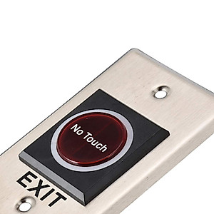 LBS Touchless No Touch Door Infrared Sensor Exit Button Switch for Access Control Systems Gates and Garage Openers