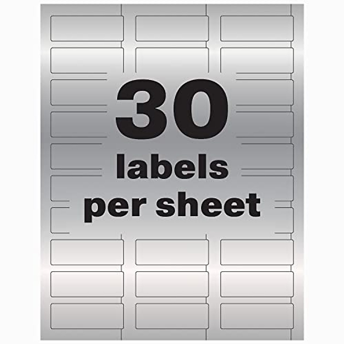 Avery Metallic Asset Tag Labels, 3/4 x 2", Laser Printable Tags, 240 Waterproof Labels (61524)