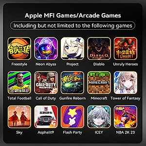 arVin Mobile Gaming Controller for Android, iOS with Phone CASE Support, Wireless Gamepad for iPhone/iPad/Samsung/Tablet/Switch/PS4/PC - Play Xbox Cloud Gaming/PS Remote Play/Steam Link/GeForce Now