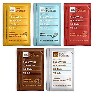 RX Nut Butter, Protein Snack, Lunch Snacks, Variety Pack (60 Packs)