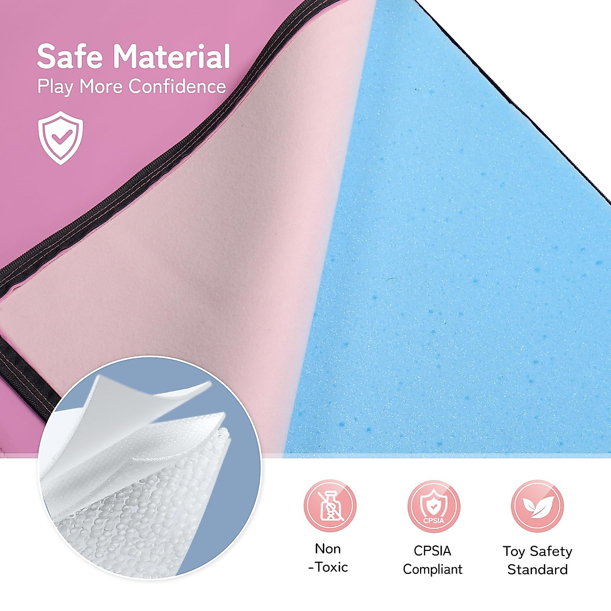 JOYMOR Indoor Soft Foam Climber Play Sets, Beginner Toddler Climber with Slide, Stairs and Ramp, Indoor Climbing Toys for Toddlers, Kids and Children