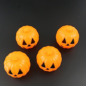 LUOEM 12pcs Halloween Pumpkin Candy Box Mini Package Treat Container Gift Boxes Halloween Mini Gift Holder Props (Orange)