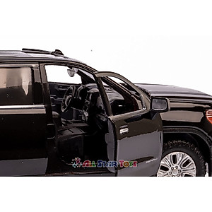 Motor Max 2019 GMC Sierra 1500 Denali Crew Cab Pickup Truck, Black 79362BK - 1/27 Scale Diecast Model Toy Car,unisex-children