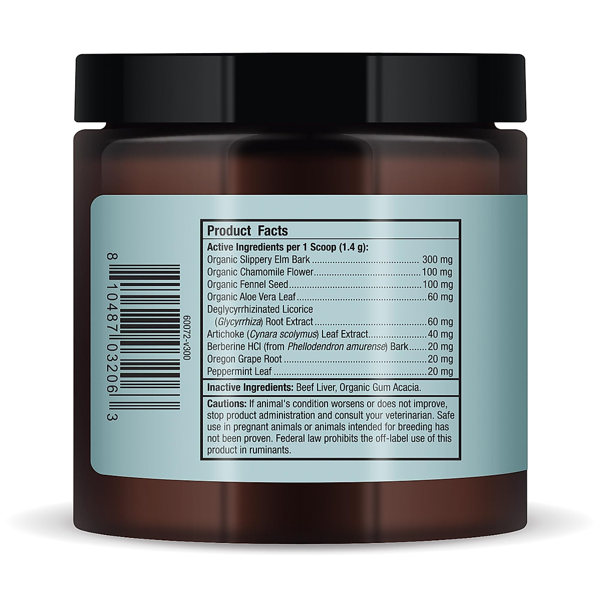 Bark & Whiskers GI Support for Dogs & Cats, 2.90 oz. (84 g), 60 Scoops, Supports Bowel and Intestinal Health, Veterinarian Formulated, Non-GMO, Dr. Mercola