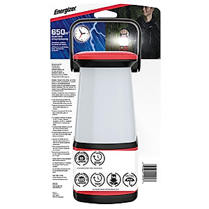 Energizer LED Camping Lantern Flashlight, Battery Powered LED Lanterns for Hurricane Supplies, Survival Kit, Camping Accessories, 500 Lumens Water Resistant Camping Light
