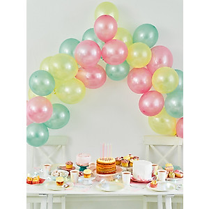 Talking Tables We Heart Pastel Iridescent Shiny Paper Cups for a Birthday Party, Unicorn Party, or Children's Party, Pink (12 Pack)