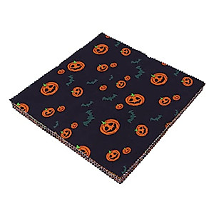 Soimoi Precut 10-inch Halloween Prints Cotton Fabric Bundle Quilting Squares Charm Pack DIY Patchwork Sewing Craft- Multicolor