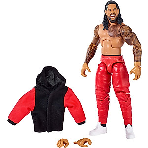 WWE Jimmy Uso Elite Collection Deluxe Action Figure with Realistic Facial Detailing, Iconic Ring Gear & Accessories
