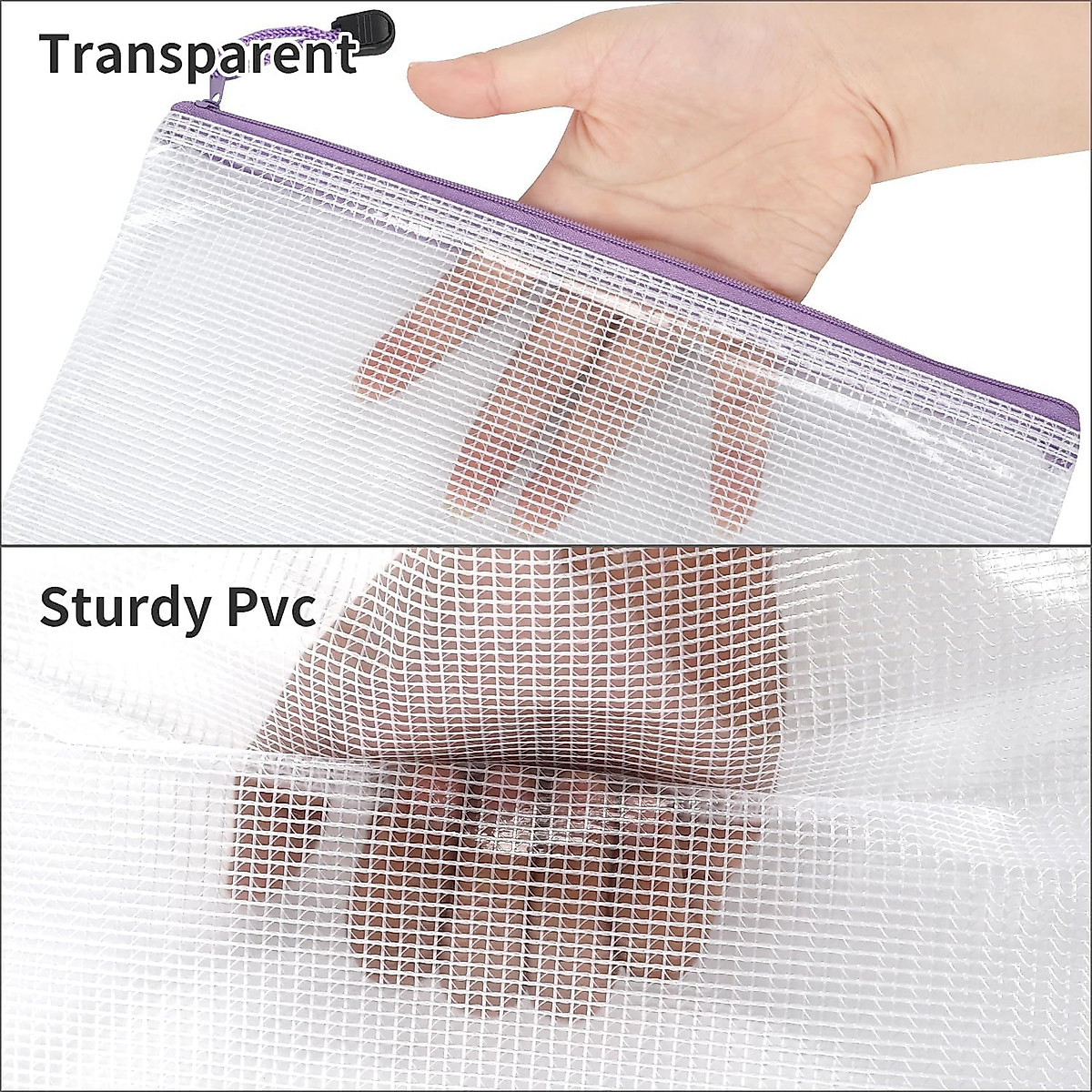 EOOUT Mesh Zipper Pouch Set - Waterproof & Multi-Size Storage