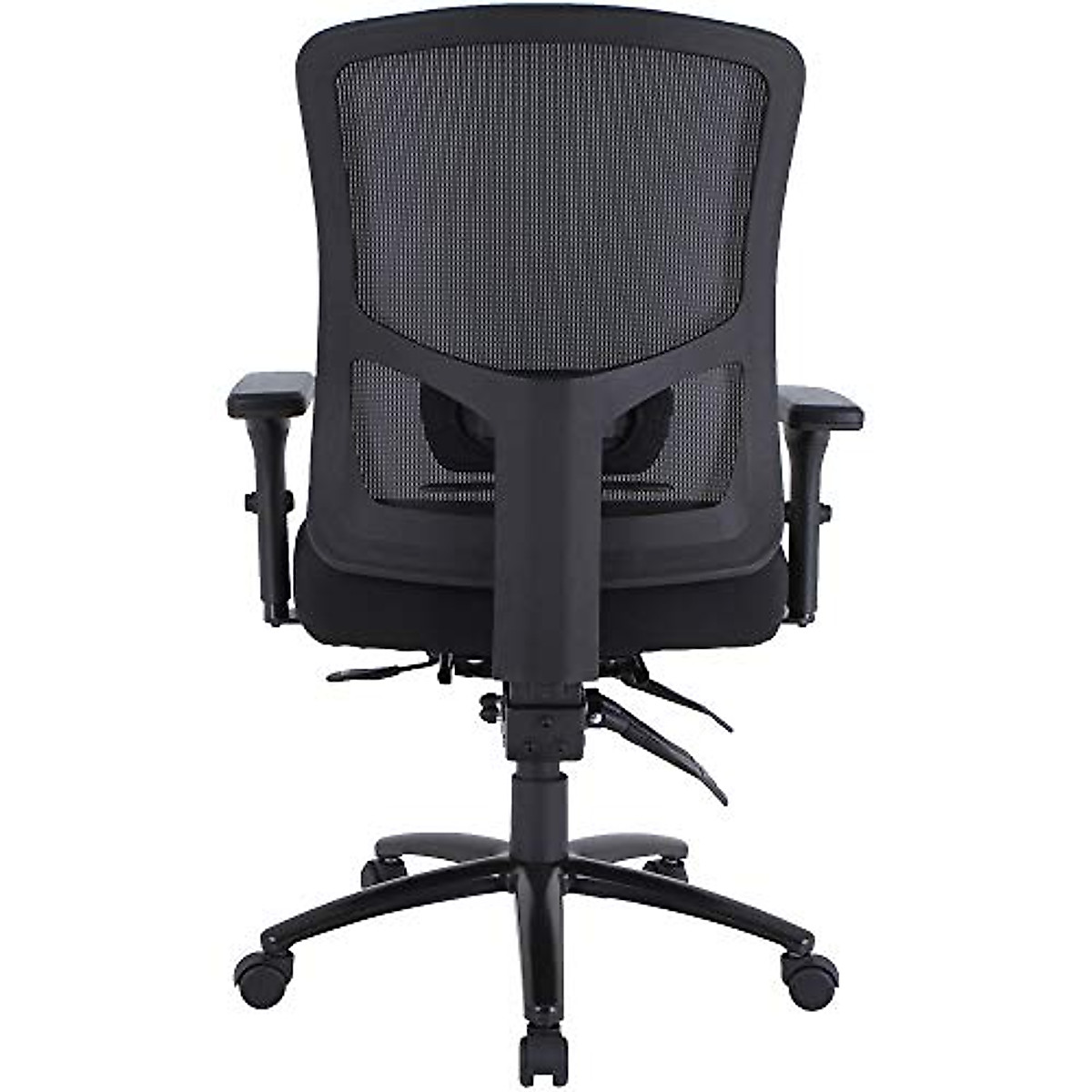 Lorell, LLR40210, Big & Tall Black Mesh Back Chair