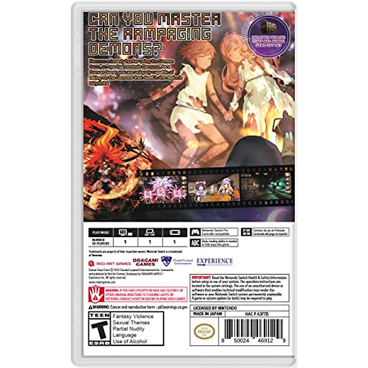 Demon Gaze EXTRA Day One Edition for Nintendo Switch