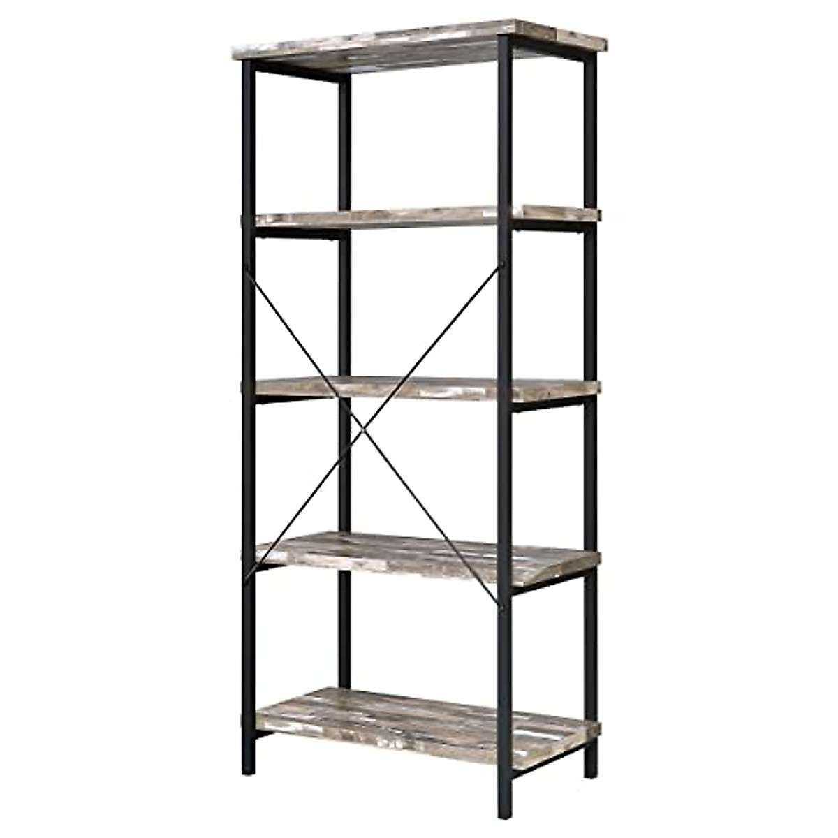 Coaster Furniture Bookcase Salvaged Cabin and Black 801552