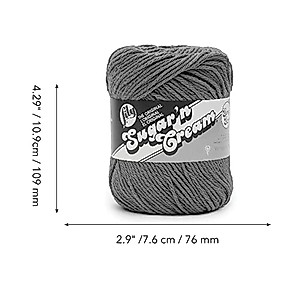 Lily Sugar'N Cream Super Size Hippi Yarn - 6 Pack of 85g/3oz - Cotton - 4 Medium (Worsted) - 150 Yards - Knitting/Crochet