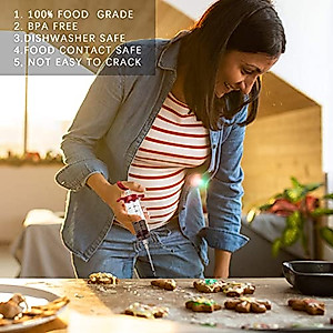 X-WLANG Premium Meat Injector, Marinade Injector Syringe with 2 Meat Needles for BBQ Grill Smoker, Turkey and Cooking 1-oz Capacity, 2 Stainless Needles, 1 Brush, Red