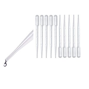 40Pcs 3ml Plastic Transfer Pipettes by VCCGY, Disposable Droppers for Watercolor Art, Science Laboratory, Handmade (Transparent-40pcs)1