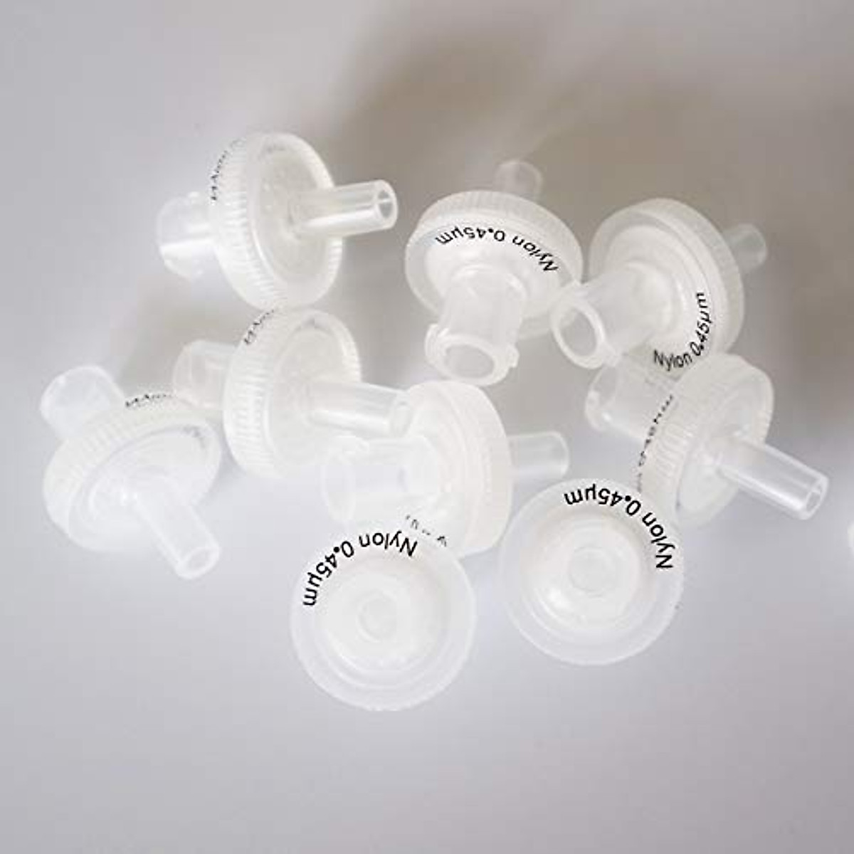 Syringe Filters [Hydrophilic Nylon Membrane] Non-sterilized Diameter 13mm Pore Size 0.45μm for Laboratory Filtration by Allpure Biotechnology (Nylon, Pack of 100)