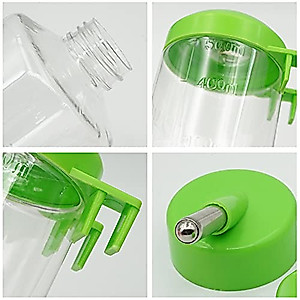 2Pcs Pet Water Bottle Rabbit Hang Water Drinking Bottle No Drip Small Pet Fountain Automatic Water Feeder Watering Systerm for Rabbit Guinea Pig Hamster Color Random