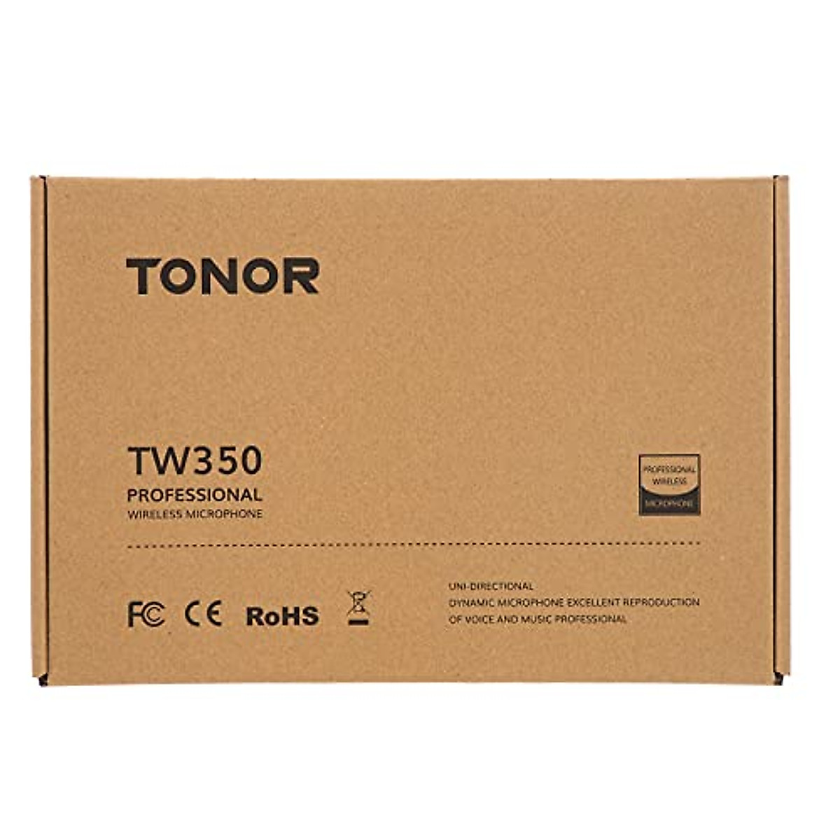 TONOR Wireless Microphone Systems, Dual UHF Cordless Karaoke Microphone Set, Handheld Dynamic Microfono for Singing with Receiver for Home Karaoke, Party, Church, DJ, Wedding, Speech 200ft TW350 Grey