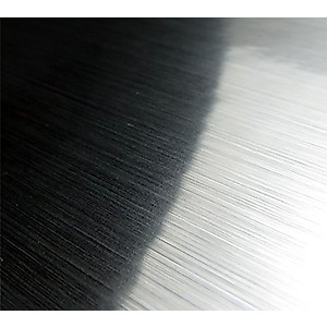 UPREDO Metal Look Stainless Steel Vinyl Metallic Adhesive Paper Shelf Liner Film Kitchen Refrigerator Dishwasher Oven Sticker 15.8in by 79in