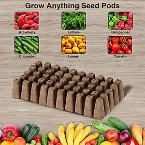 Haligo 100pcs Square Pods for Hydroponics Growing System, 50pcs Square Grow Sponges with 50pcs Pods Labels, Supplies Replacement, Compatible with IDOO, QYO, LYKO (Square)