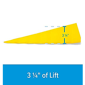 Camco Wedge RV Leveler, Set of 2 | Helps Your RV Appliances and Tanks Operate More Efficiently | Compatible with RVs with Parking Brakes | Yellow (44580)