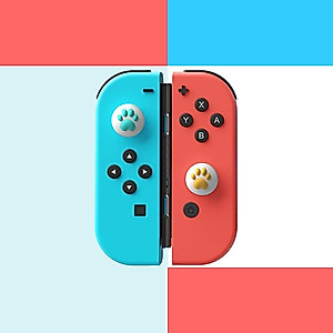 XBERSTAR1pair Straps for Switch Original .Con Strap with Thumb Grips Cap (Purple&Black Straps)