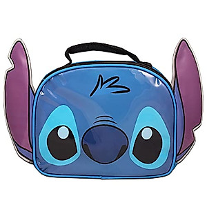 Fast Forward Lilo and Stitch Backpack with Lunch Box - Bundle with 16” Lilo and Stitch Backpack, Lilo and Stitch Lunch Bag, Water Bottle, Stickers | Lilo and Stitch School Backpack