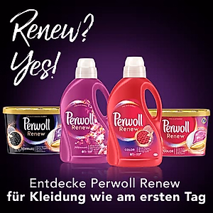 Perwoll Renew Black, Detergent For All Dark Colors, Strengthens Fibers and Improves Color (25 Washes)