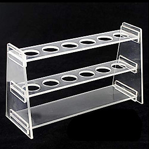 1PCS 50ML Colorimeter Tube Rack Acrylic Strong Test Tube Holder 6 Slots Suit for Tubes Less Than 2.6cm/1.02inch in Diameter (1, 50ML)