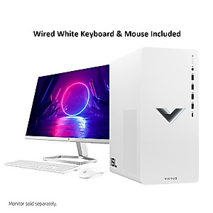 HP Newest Victus 15L Gaming Desktop, AMD Ryzen 7 5700G Processor, AMD Radeon RX 6600XT Graphics, 64GB RAM, 2TB SSD, RJ45, Wired KB and Mouse, Wi-Fi 6, Windows 11 Home