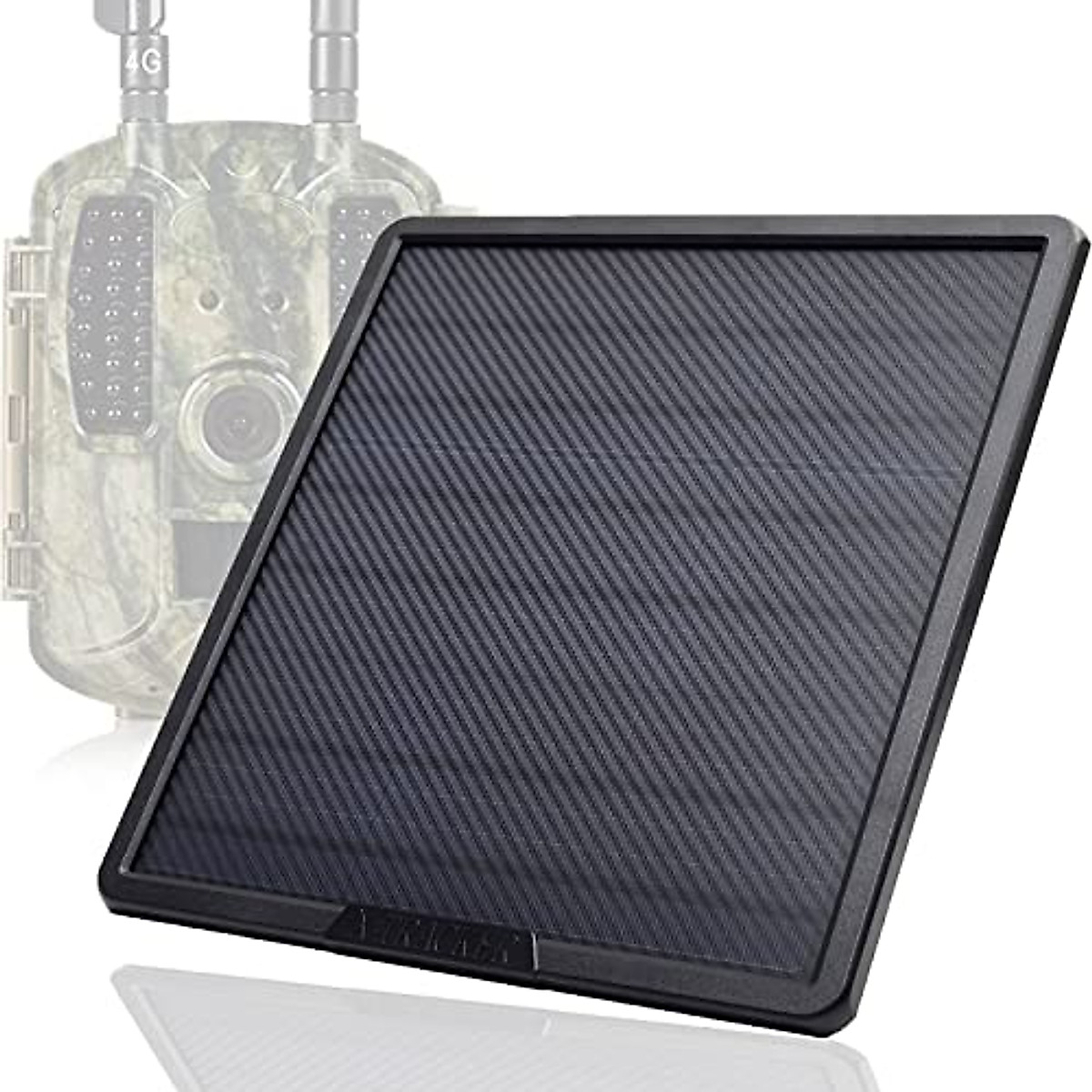 X-TRACKER Trail Camera Solar Panel, 10W Solar Panel Battery Charger Kit 12V/9V/6V with Build-in 25000mAH Rechargeable Lithium Battery IP66 Waterproof Hunting Accessory (Weather Resistant)