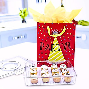 NEXUS2YOU Snack Box Divided Serving Tray with Lid & Handle Snackle Box Organizer Portable Charcuterie Container Food Storage Containers Veggies Fruit Nuts Candy Picnic (Pack of 2) 8 cup & 4 cup