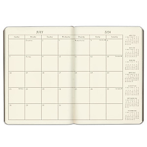 2024 Gallery Leather Desk Monthly Planner - Acadia Pool - 8x5.5"