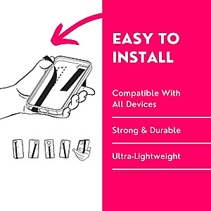 Phone Loops: Non-Elastic Phone Grip, Phone Strap, Phone Holder for Hand - Small, Light and Discreet Phone Loop Cell Phone Holder for Hand - Phone Finger Holder