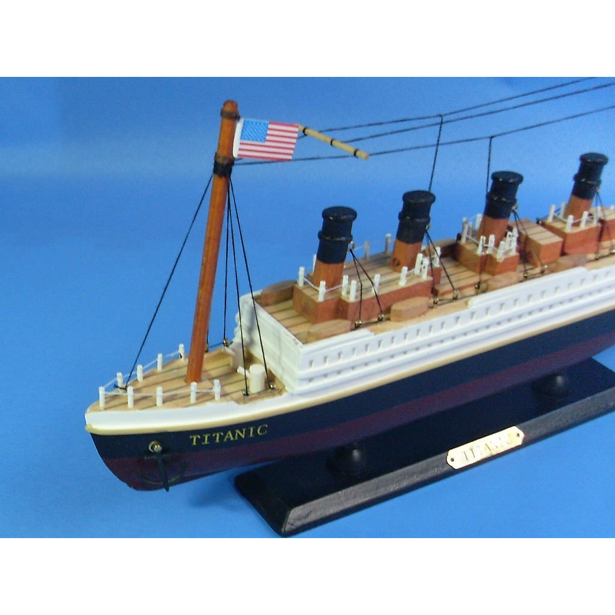 Hampton Nautical RMS Titanic Cruise Ship, 14" , White
