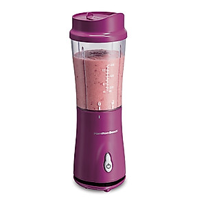 Hamilton Beach Portable Blender for Shakes and Smoothies with 14 Oz BPA Free Travel Cup and Lid & Portable Blender for Shakes and Smoothies with 14 Oz BPA Free Travel Cup and Lid