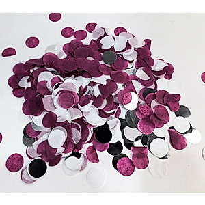 Maroon Confetti/Maroon Graduation Decorations/Burgundy Silver Table Decorations/Burgundy Silver Confetti/Maroon Engagement/Burgundy Silver Birthday Decorations Weddings