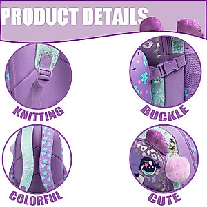 MYHSBYO Kids Backpacks for Girls School Bag with Lunch Box School Backpack for Girls Set Cute Bookbag for Kindergarten