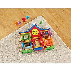 Learning Resources Latch & Learn School House, Fine Motor Toy, Develops social skills, Educational Toddler Toys, 6 Pieces, Ages 3+