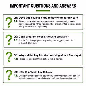 SCITOO 1PC Uncut 6 Buttons Keyless Entry Remote Car Key Fob for Dodge Grand Caravan Durango for Chrysler Town & Country 2008-2017 M3N5WY783X IYZ-C01C 433MHz