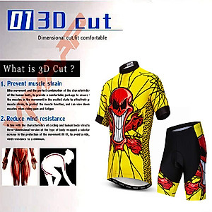 JPOJPO Cycling Jersey for Men Pro Team Bicycle Clothing MTB Bike Jerseys Shorts Set