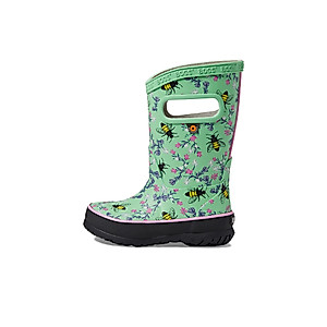 BOGS Rain Boot Bees (Toddler/Little Big Kid), Mint Green, 2 US Unisex
