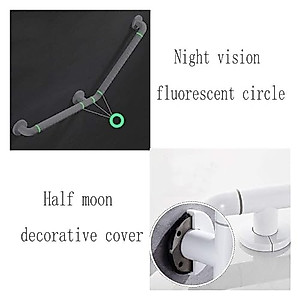 Grab Bar Bathroom Armrest Safety,Handrails,Shower Curved Support,Stainless Steel Bathtub Anti-Slip Handstairs Kitchen Auxiliary Straight Elderly Disab (Color : Natural, Size : 30Cm)