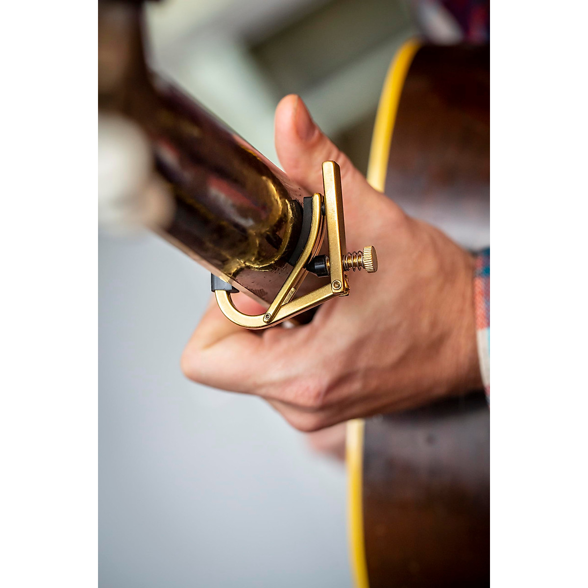 Shubb C1B Brass Capo for Steel String Guitars