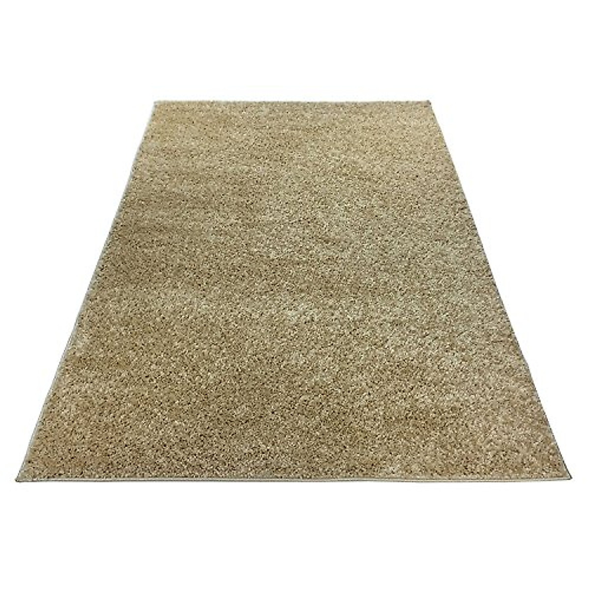 SOHO Shaggy Collection Solid Color Shag Area Rug Rugs 7 Color Options (Beige, 2 x 3)