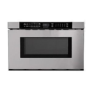 SHARP SMD2440JS 24 in. 1.2 cu. ft. Built-In Stainless Steel Microwave Drawer Oven