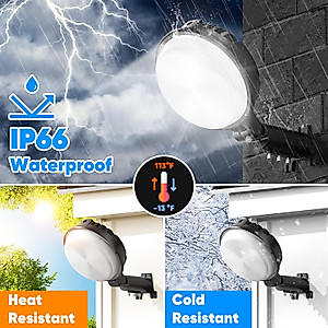 24000LM LED Barn Light, 150W Dusk to Dawn Outdoor Lighting, IP66 Waterproof Yard Light with Photocell, 150° Adjustable Outside Security Light with Mounting Arm, 6500K Area Street Light for Garage